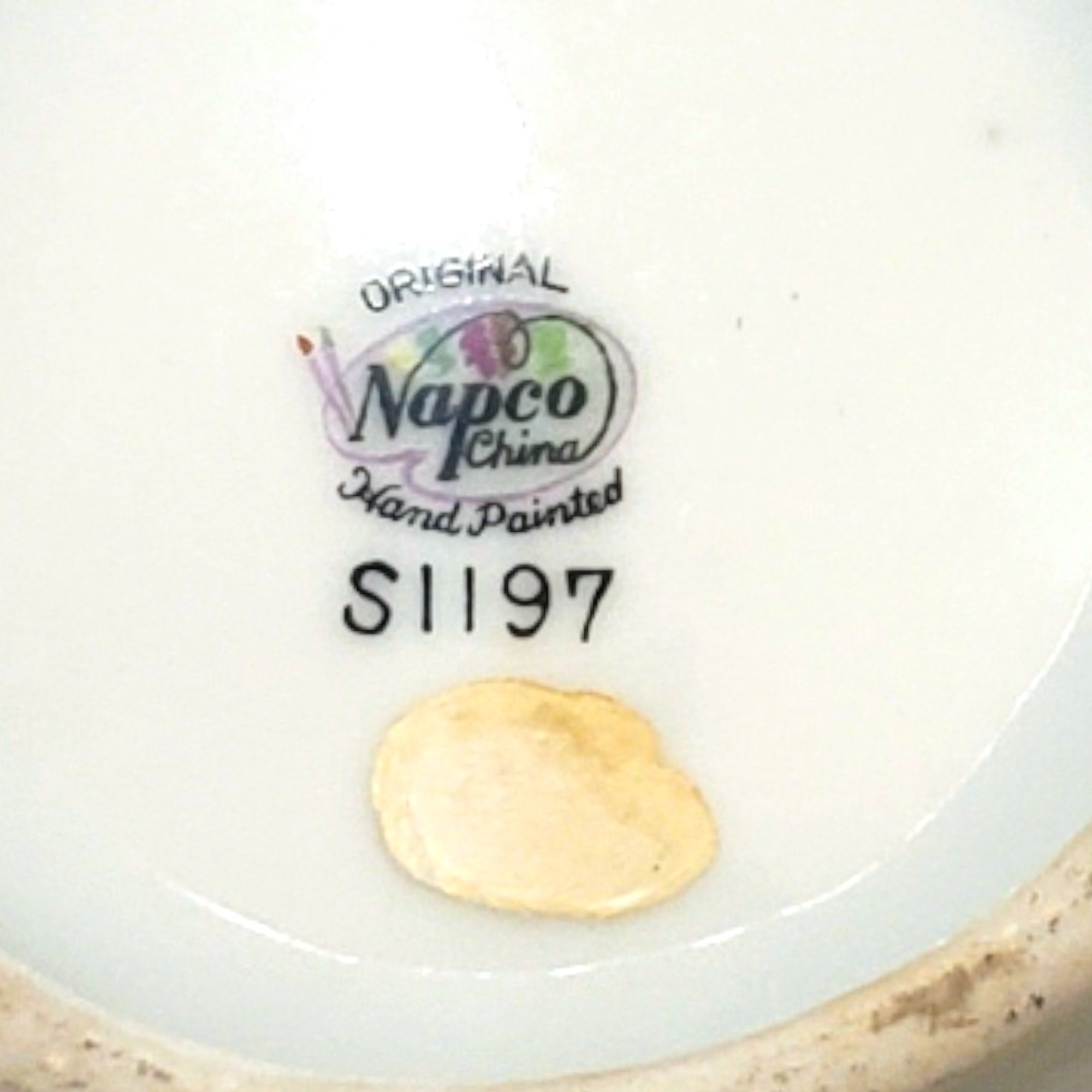 Vintage 6" Original Napco China Hand Painted Ruffled Edge Bowl ...