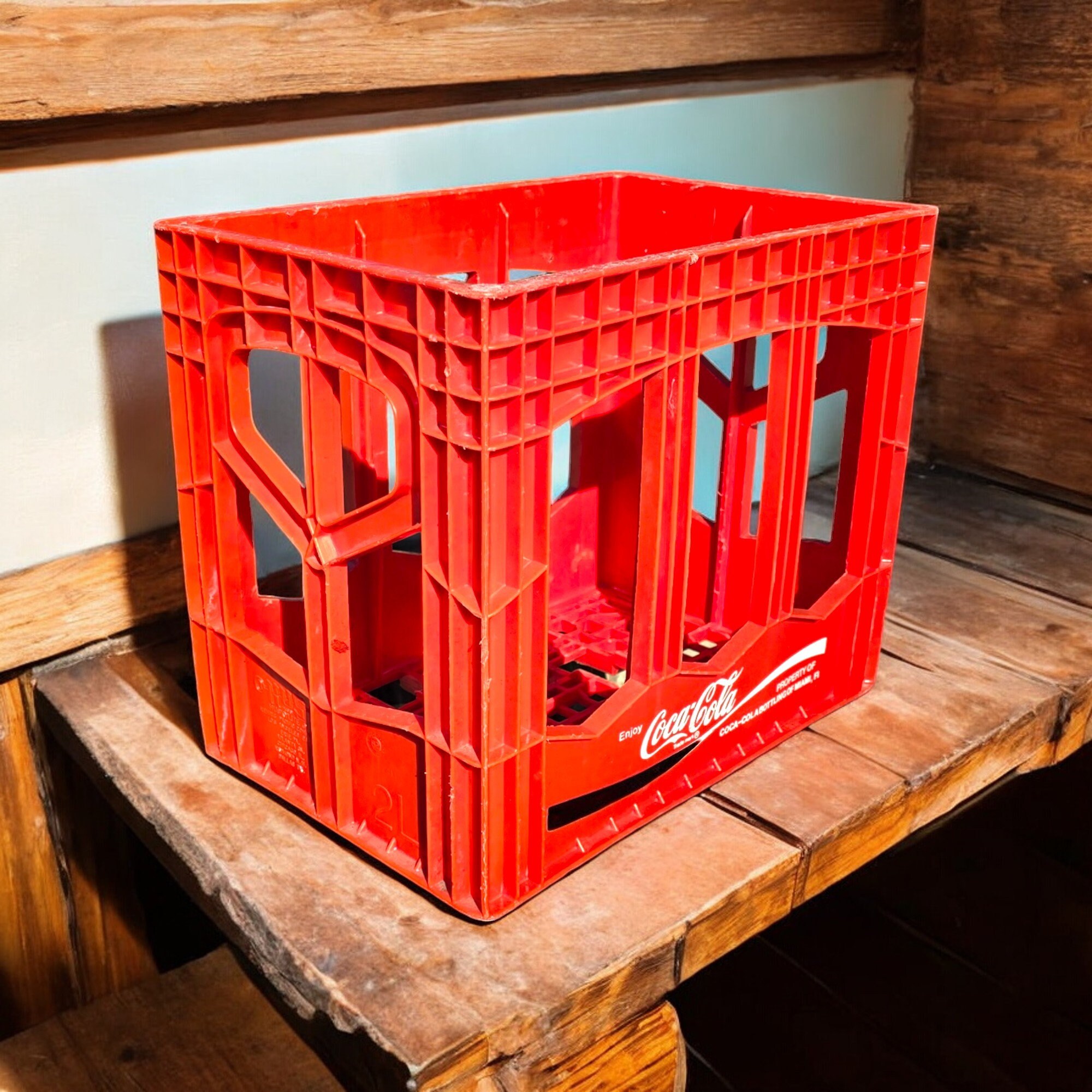 Vintage Coca-cola Plastic Crate Carrier for Six 2-liter Soda Bottles ...