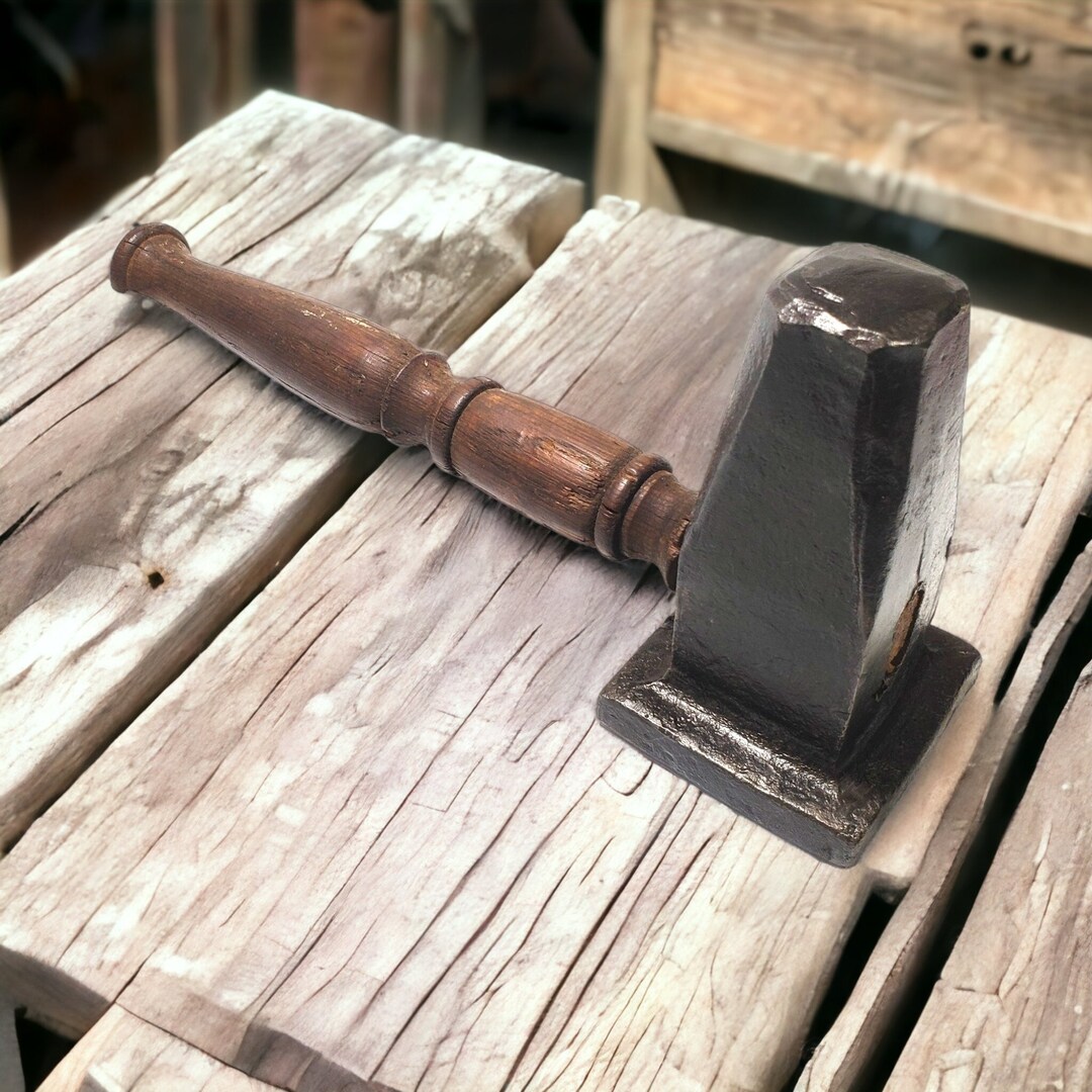 Vintage C1950s Heavy-duty 6.1lb Flatter Square Face Hammer Blacksmith ...