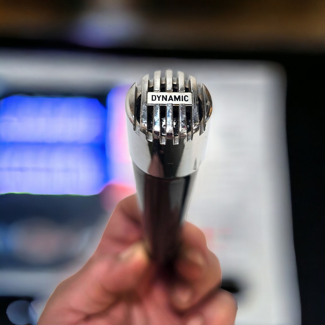 Vintage Jax Dynamic Cassette Microphone Mic Model T-132 Japan 200 Ohms ...