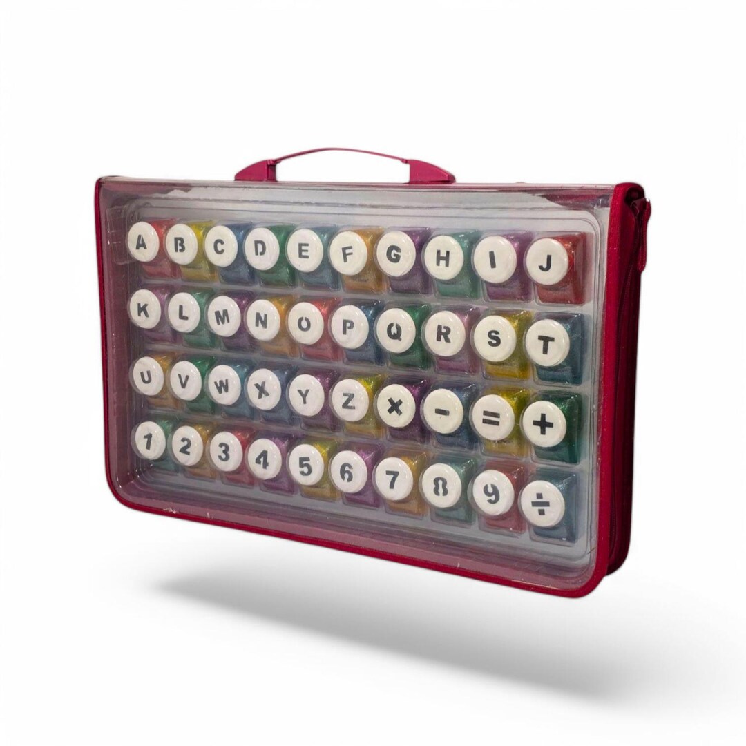 Cutting Edge 40-piece Alphabet & Number Paper Punch Set With Glitter ...