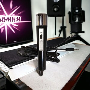 Vintage Jax Dynamic Cassette Microphone Mic Model T-132 Japan 200 Ohms ...