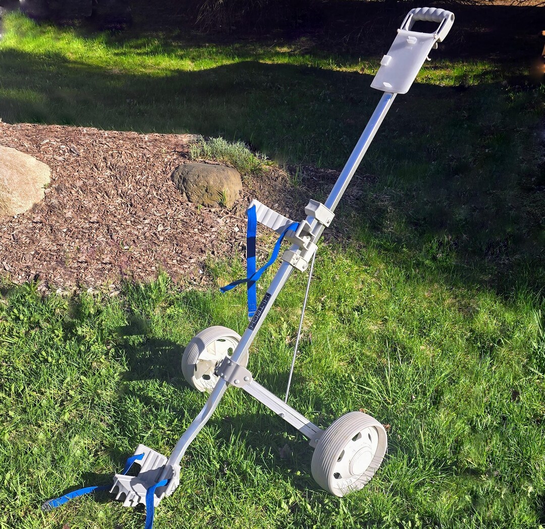 Vintage Knight Hi-tech Folding Golf Push-pull Cart - 2 Wheel Bag ...