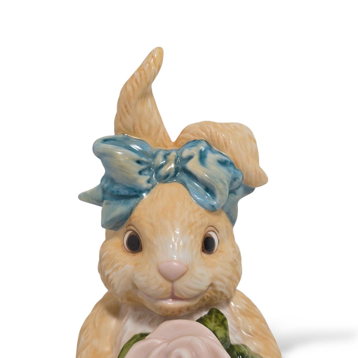 Vintage Ceramic Bunny Rabbit Trinket Box W/hinged Lid Gold Trim, Easter ...