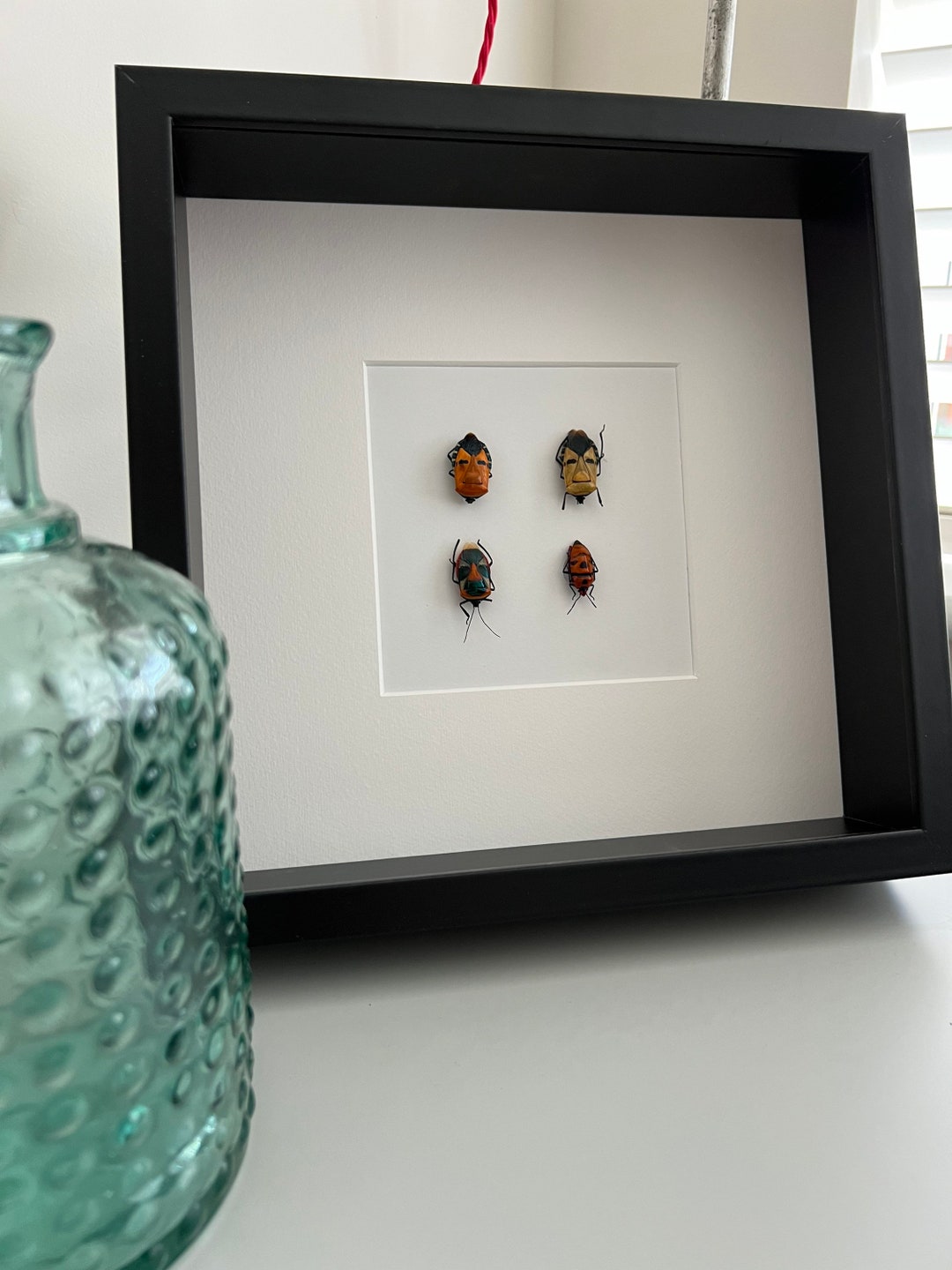 4 Man Faced Stink Bugs in a Deep Box Frame. - Etsy