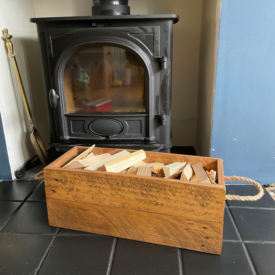 Kindling Box With Rope Handles - Etsy UK
