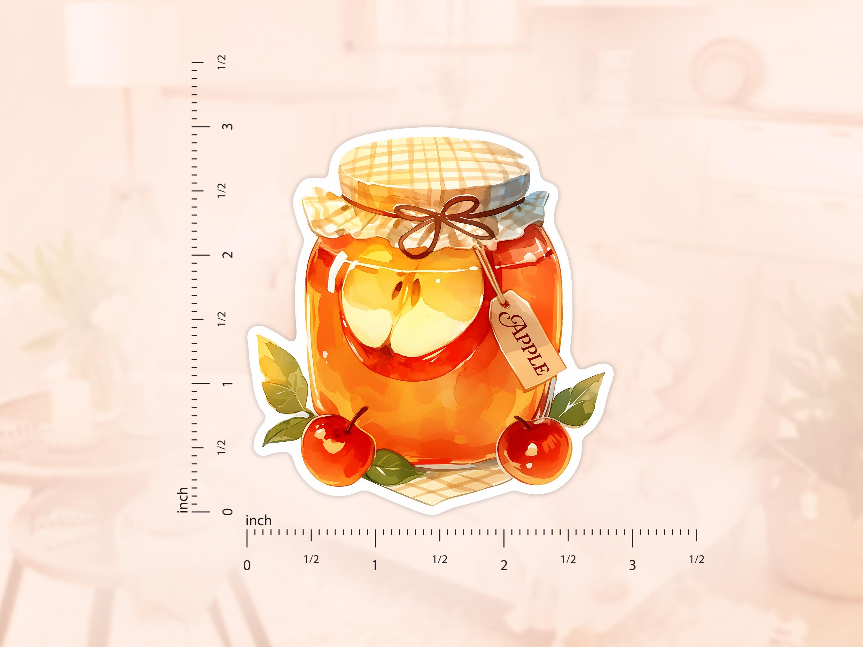 Apple Jam Sticker, Harvest, Autumn Season, Laptop Stickers, Picnic ...