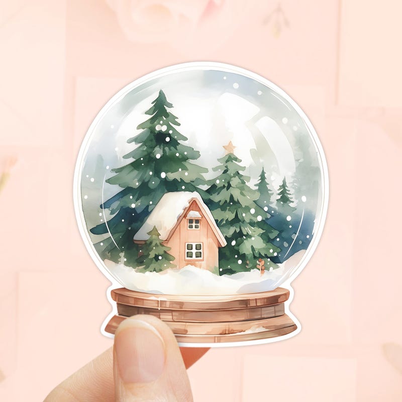 Winter Scene Vinyl Stickers - Etsy