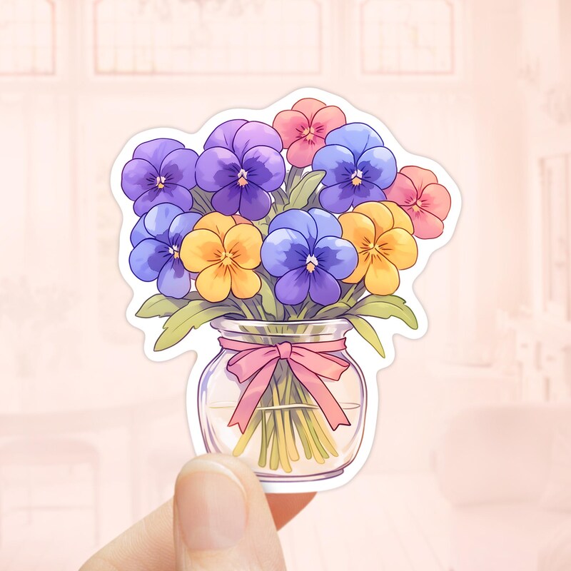 Pansy Decals - Etsy