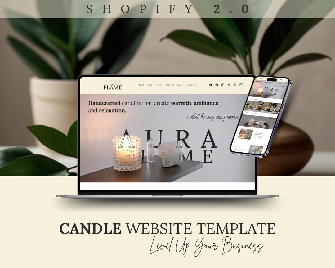 Clean Candle Website Template for Shopify Candle Theme, Shopify 2.0 ...