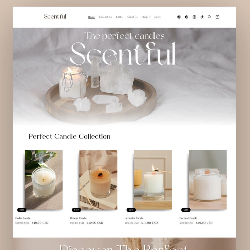 Shopify Website Templates - Etsy