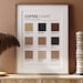Coffee Guide Printable, Coffee Pantone, Coffee Color Chart Coffee ...