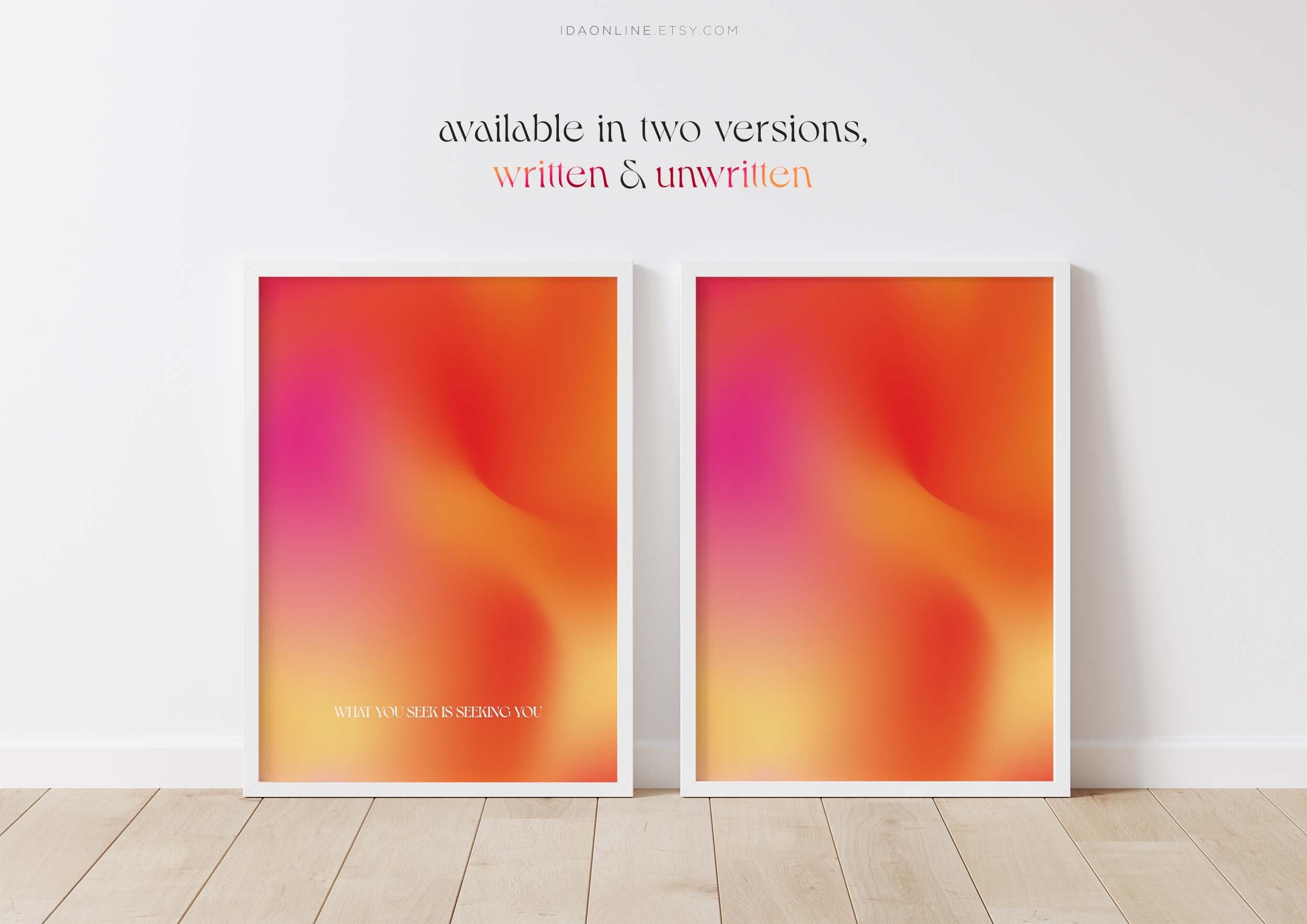 Manifest Printable Quote Poster Gradient Print Aura Poster Spiritual ...