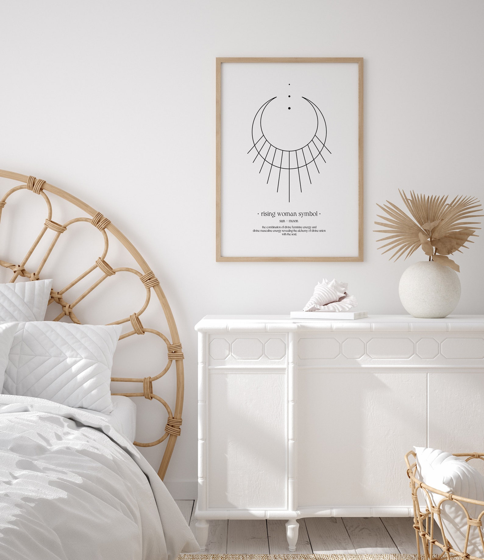 Rising Woman Symbol Divine Feminine Printable Wall Art, Spiritual Wall ...