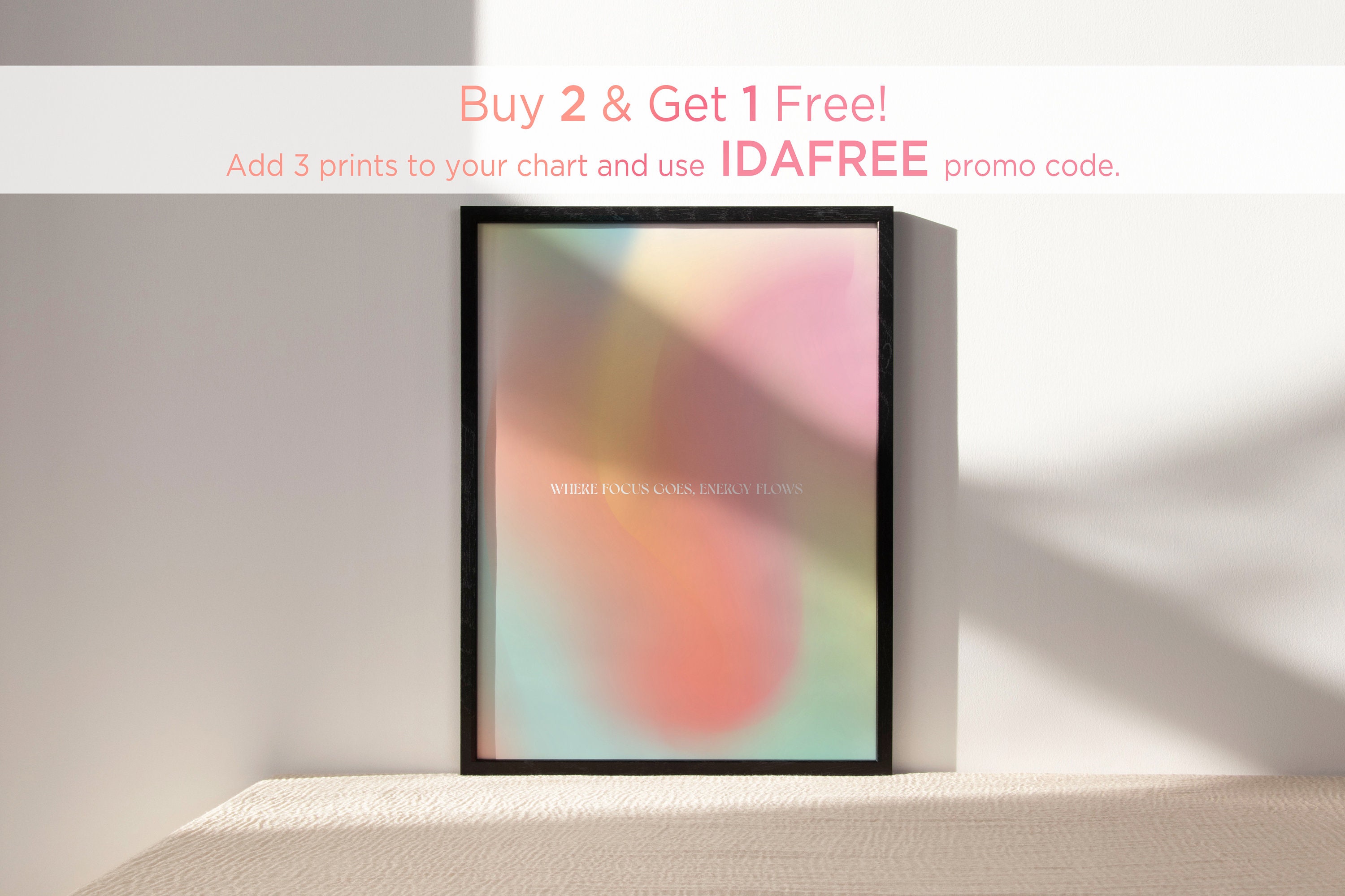 Manifest Printable Quote Poster Gradient Print Aura Poster - Etsy