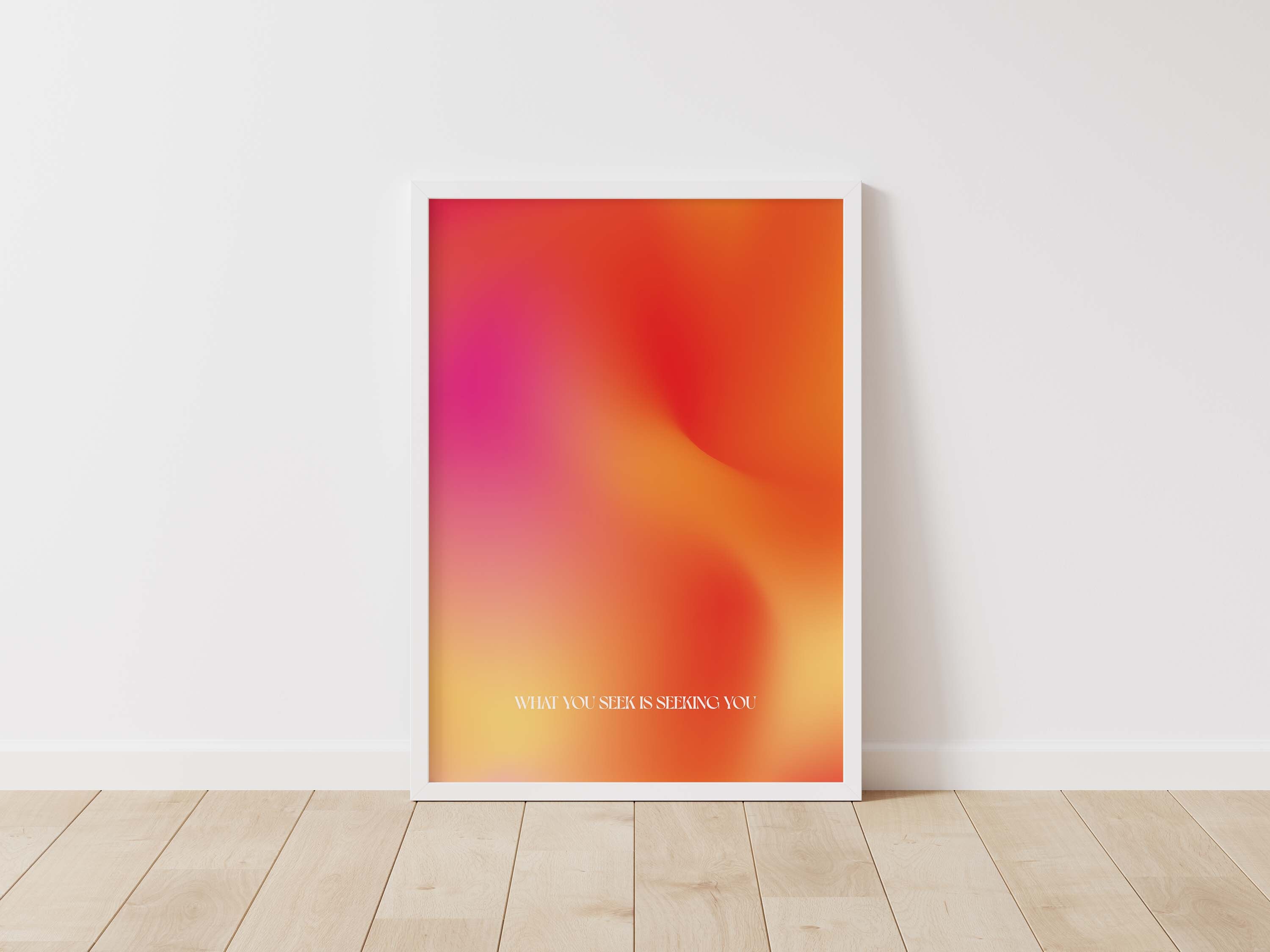 Manifest Printable Quote Poster Gradient Print Aura Poster Spiritual ...