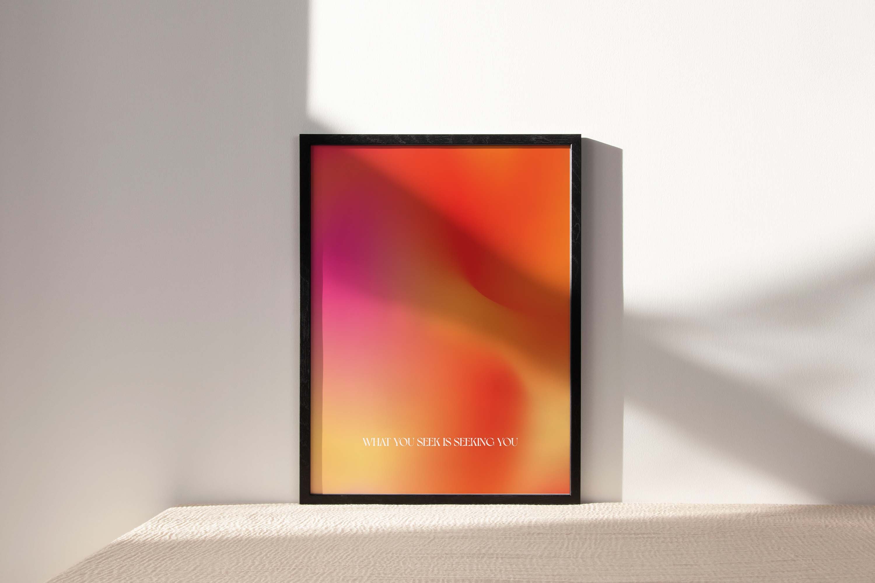 Manifest Printable Quote Poster Gradient Print Aura Poster Spiritual ...