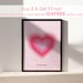 Love Grows Here Pink Printable Heart Poster Manifestation Gradient ...