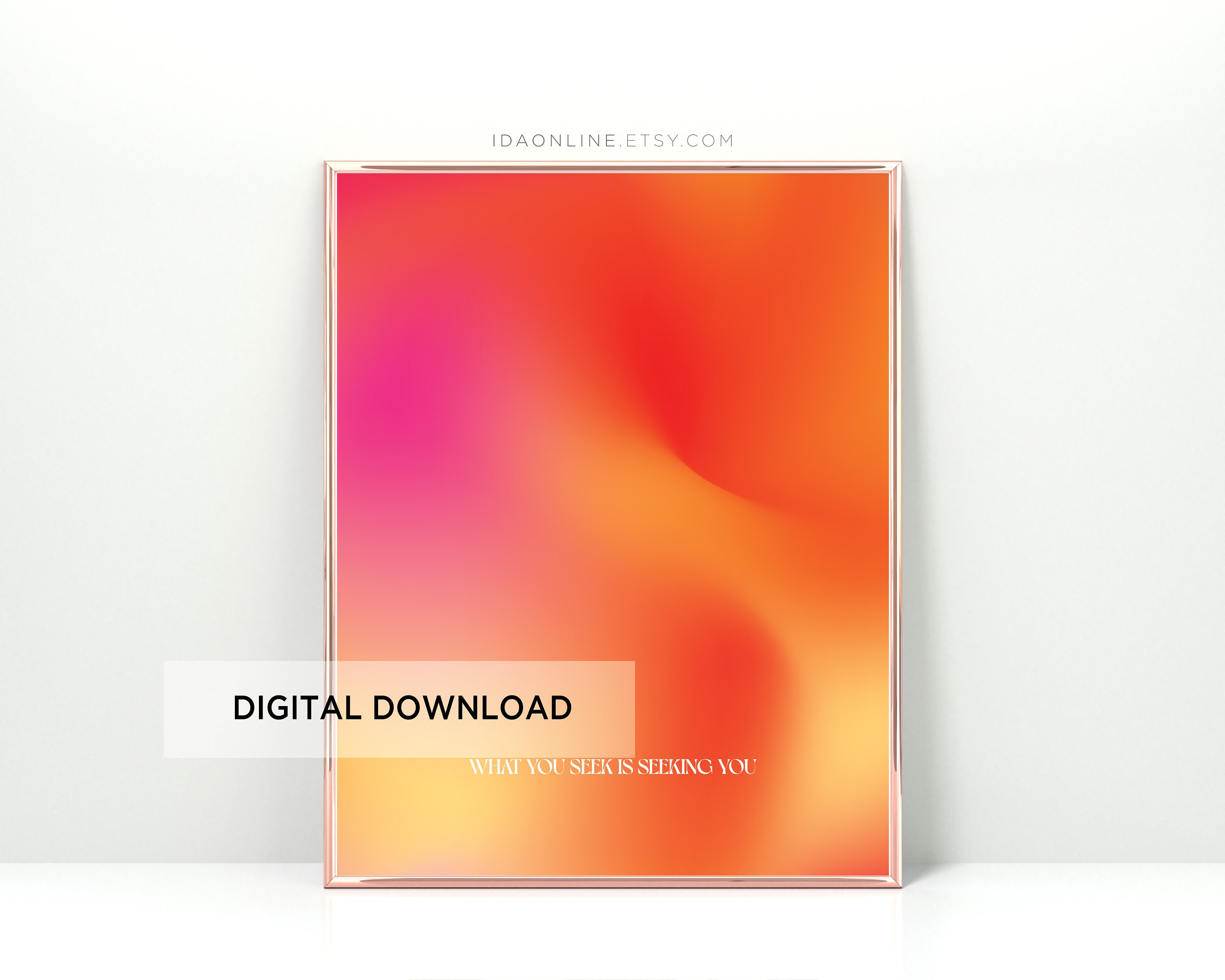 Manifest Printable Quote Poster Gradient Print Aura Poster Spiritual ...