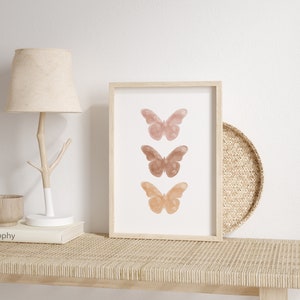Boho Butterflies Boho Nursery Printable Butterfly Poster Nursery Wall ...