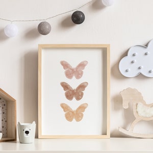 Boho Butterflies Boho Nursery Printable Butterfly Poster Nursery Wall ...