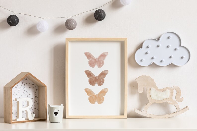 Boho Butterflies Boho Nursery Printable Butterfly Poster - Etsy