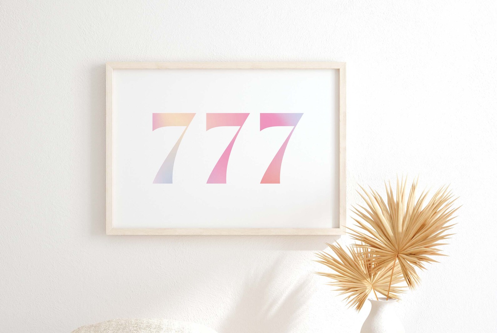 777 Manifest Printable Angel Numbers Gradient Print Aura Poster ...