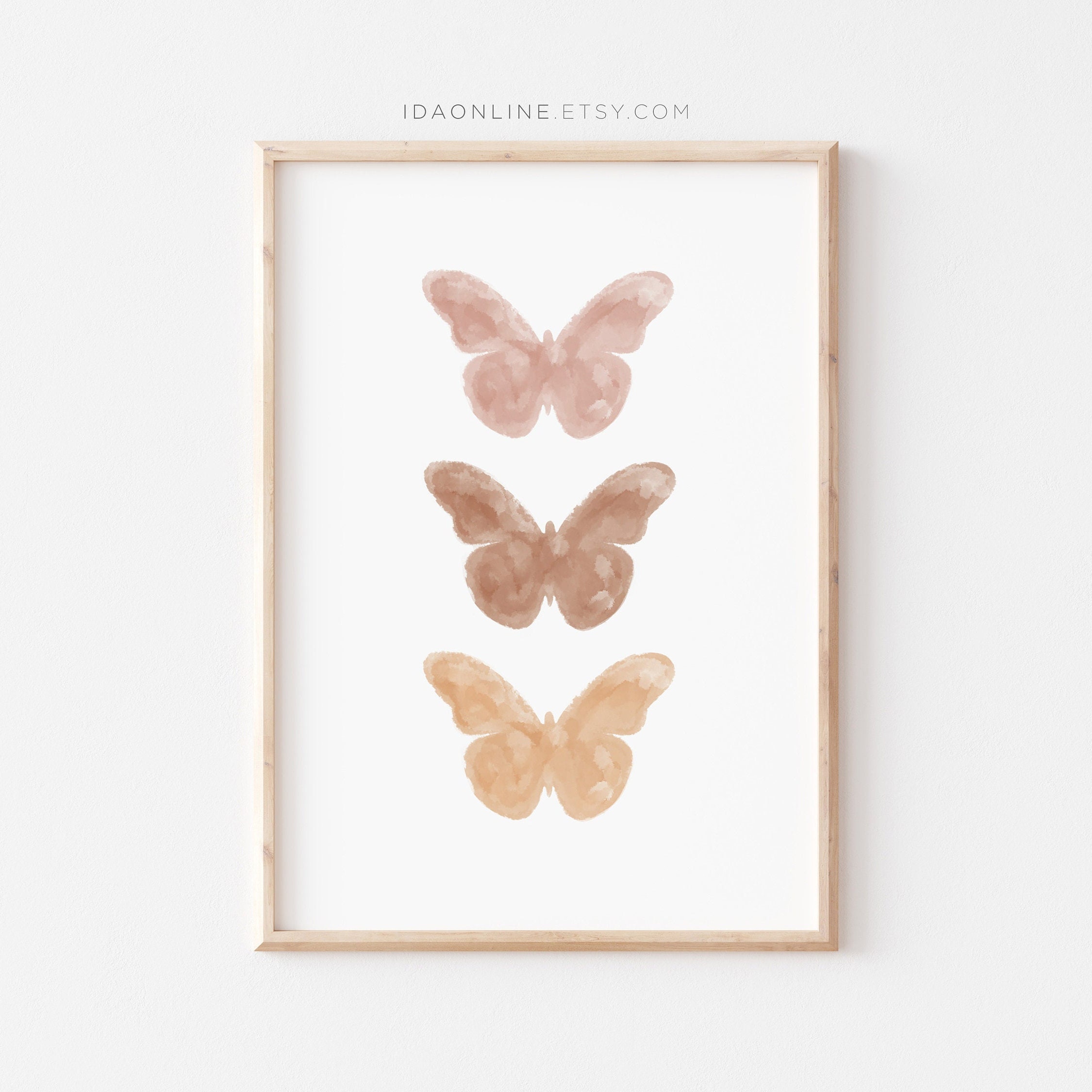 Boho Butterflies Boho Nursery Printable Butterfly Poster Nursery Wall ...