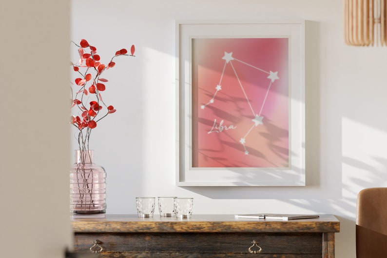 LIBRA Star Sign Printable, Zodiac Poster Libra Zodiac Print Zodiac ...