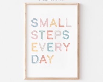 Small Steps Poster - Etsy