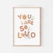 You Are so Loved Boho Nursery Printable Nursery Wall Art Gender Neutral ...