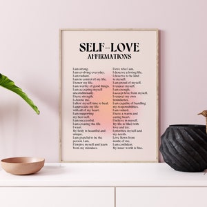 Daily Affirmations Printable, Self Love Affirmations, Manifest Print ...