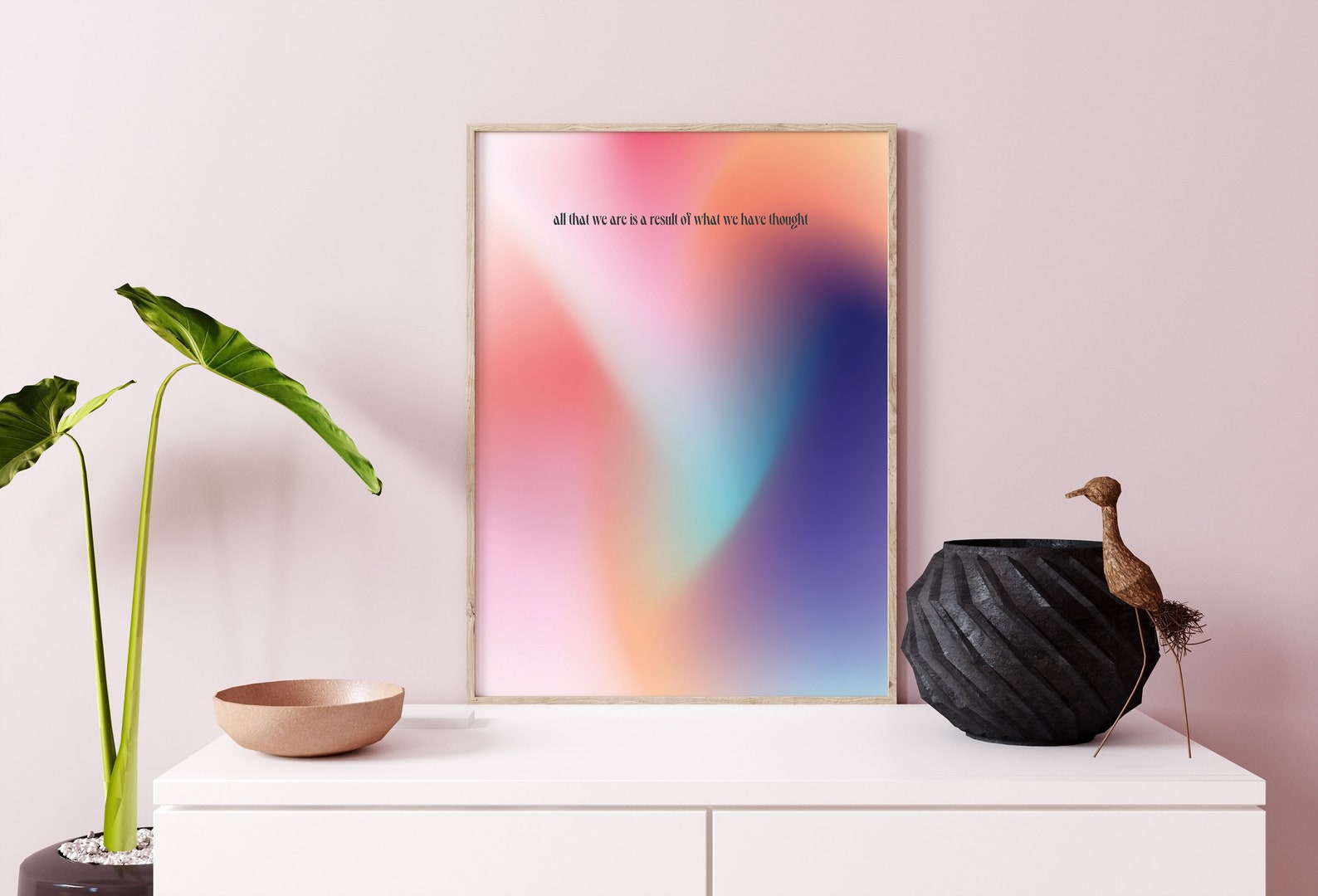 Buddha Quote Manifest Printable Gradient Print Aura Poster Spiritual ...