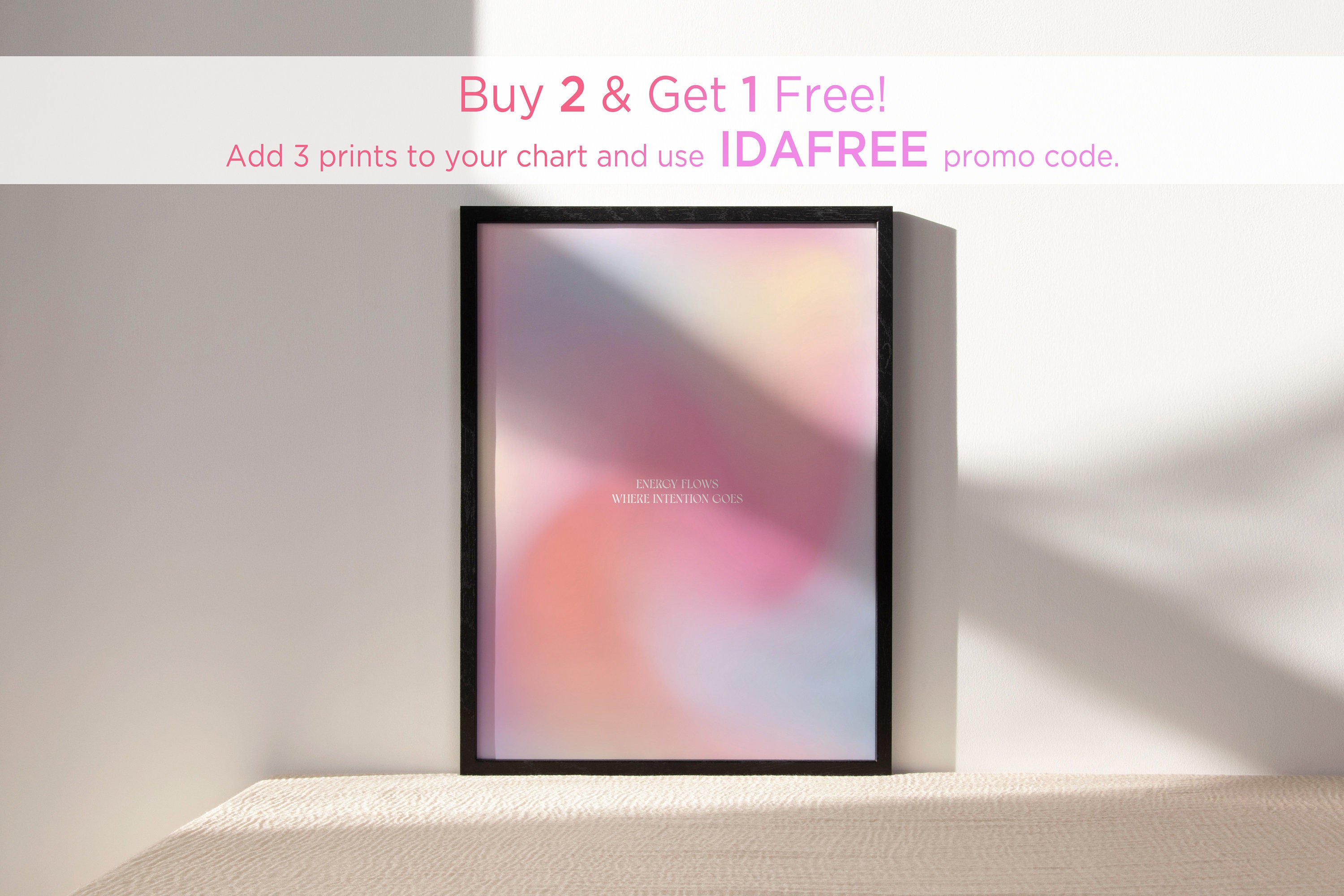 Manifest Printable Quote Poster Gradient Print Aura Poster Spiritual ...