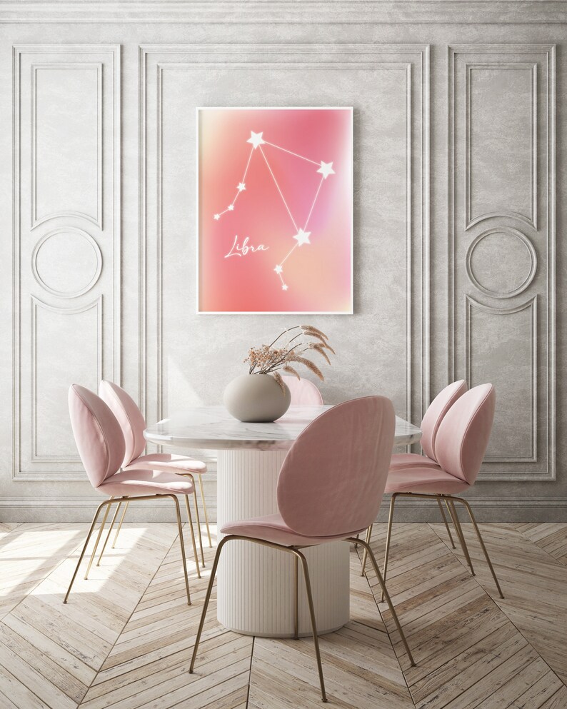 LIBRA Star Sign Printable, Zodiac Poster Libra Zodiac Print Zodiac ...
