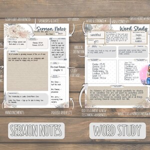 Bible Prayer Sermon Character Study Verse Mapping Lay Flat Journal - Etsy