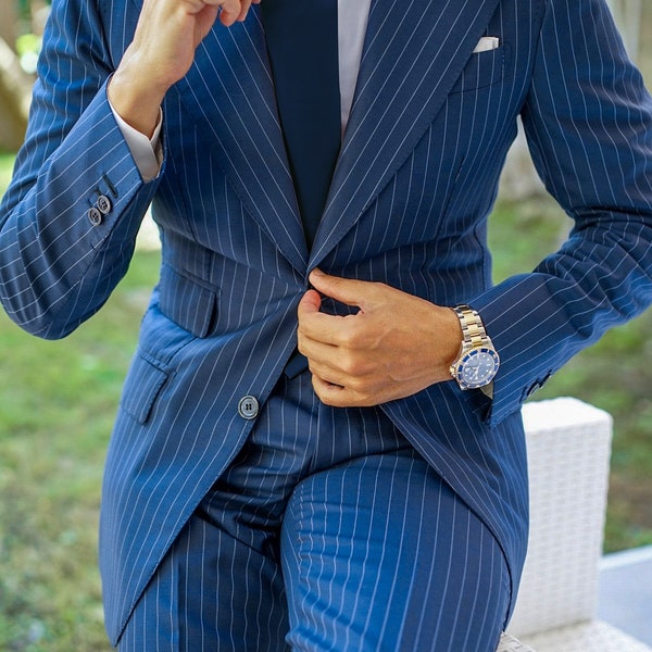 Pinstripe Suit - Etsy