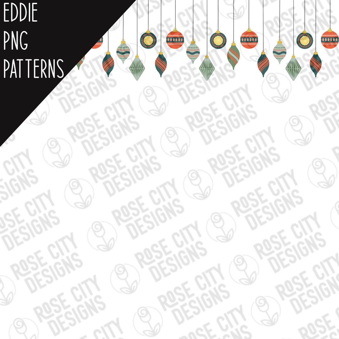 Hanging Vintage Ornaments Eddie Pattern PNG Digital Download - Etsy