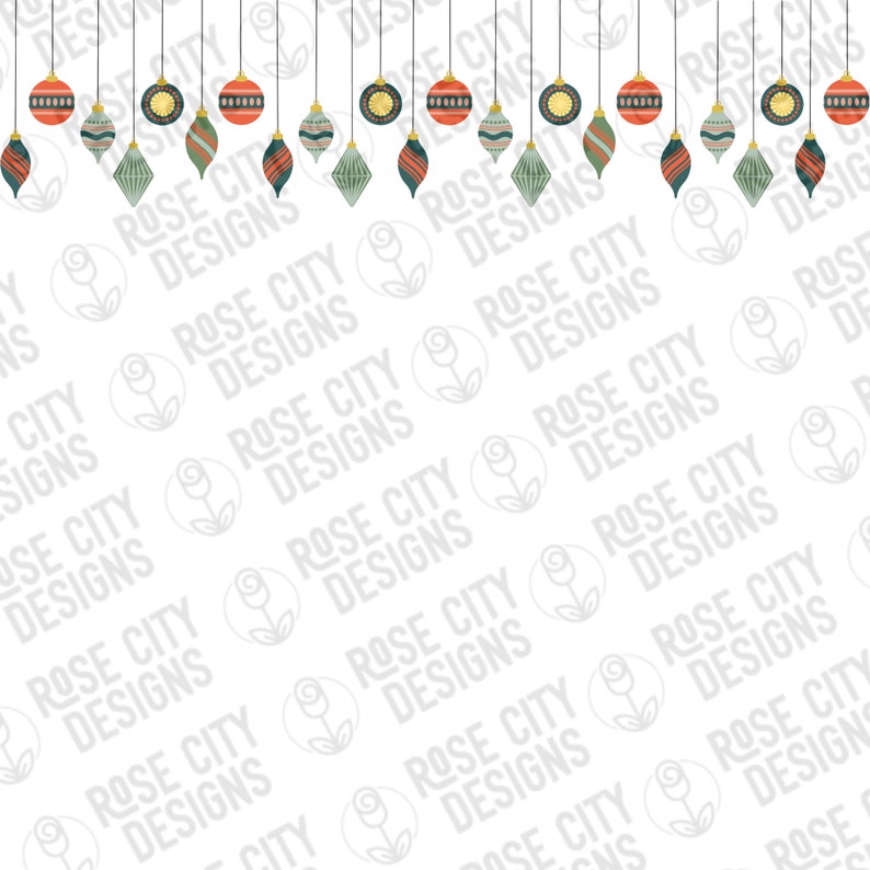 Hanging Vintage Ornaments Eddie Pattern PNG Digital Download - Etsy