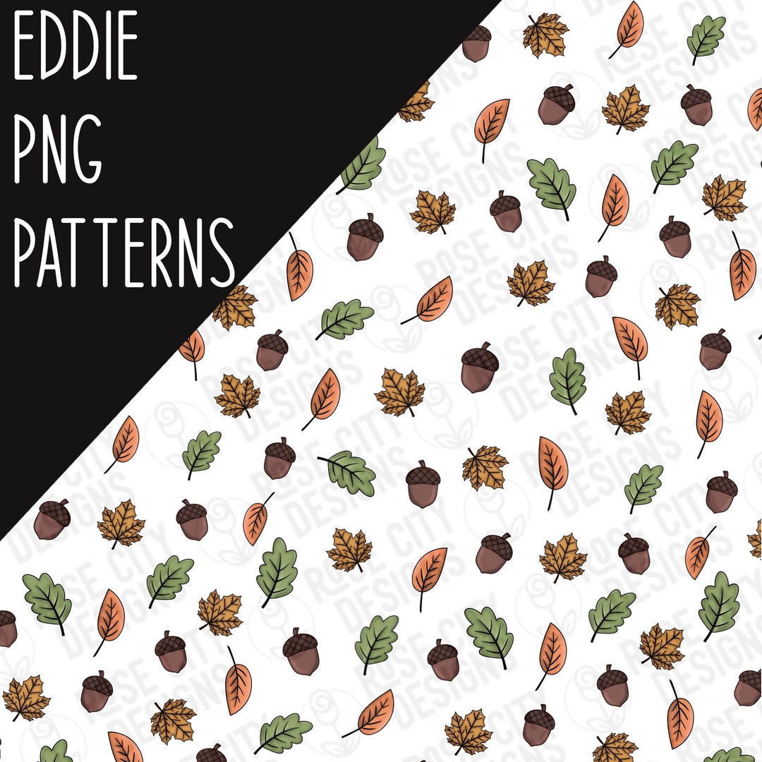 Fall Leaves Eddie Pattern PNG Digital Download - Etsy