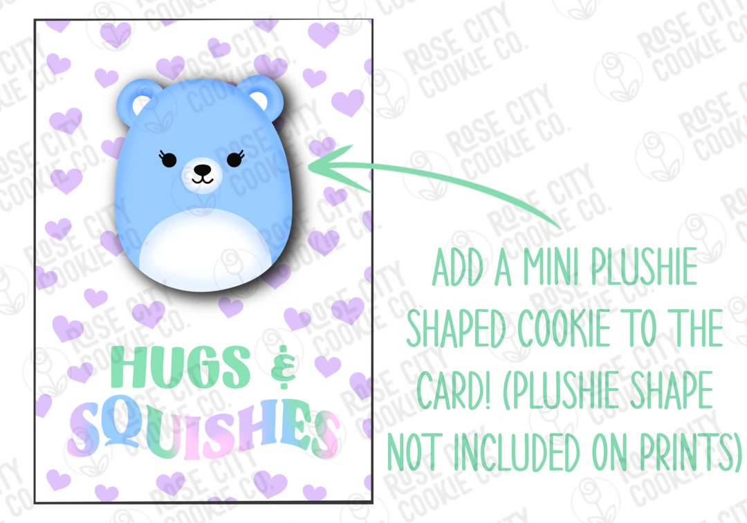 Hugs & Squishes PDF Digital Download Printable Cookie Card - Etsy