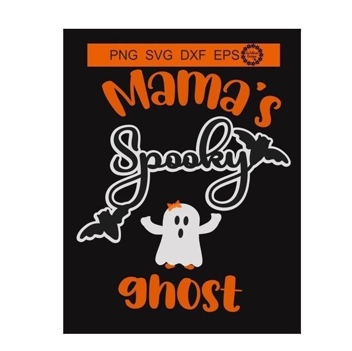 Mama's Spooky Ghost Girl Svg - Etsy