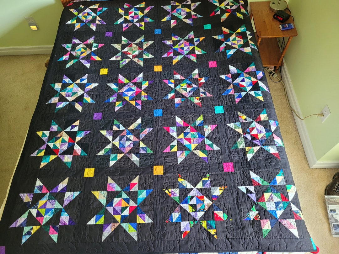 Amish Star Quilt. 62x76 - Etsy