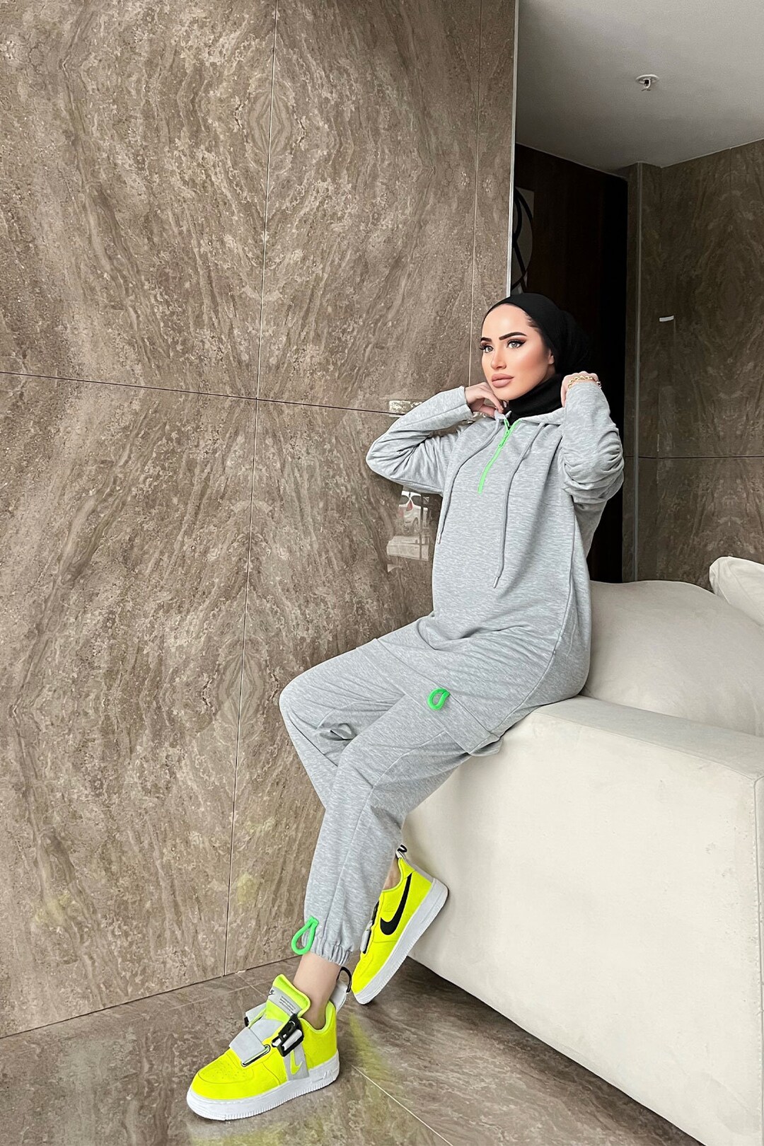 Muslim Women Tracksuitmuslim Modern Jogging Modest Hoodie - Etsy UK