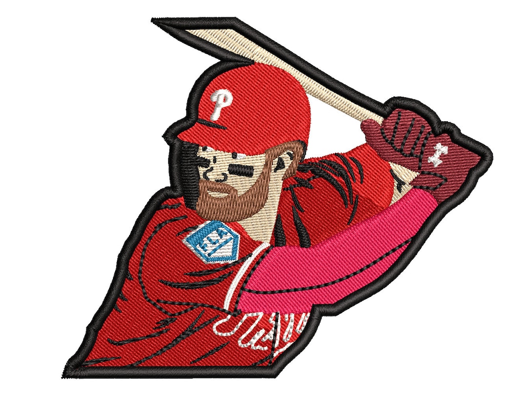 Phillies Embroidered Patch - Etsy