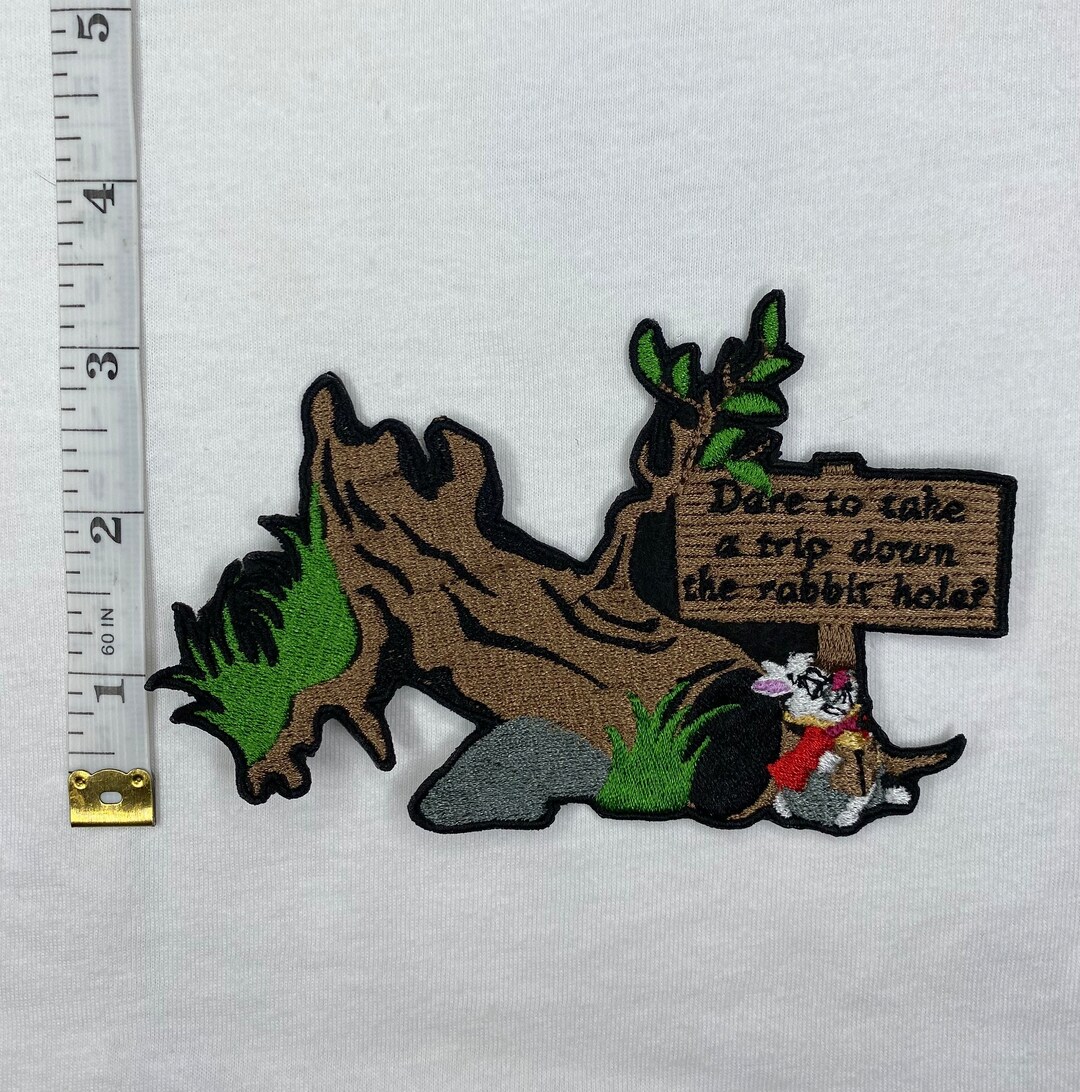 Trip Down the Rabbit Hole Patch - Etsy