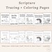 Bible Verse Tracing & Coloring Pages: Scripture Memory (digital ...