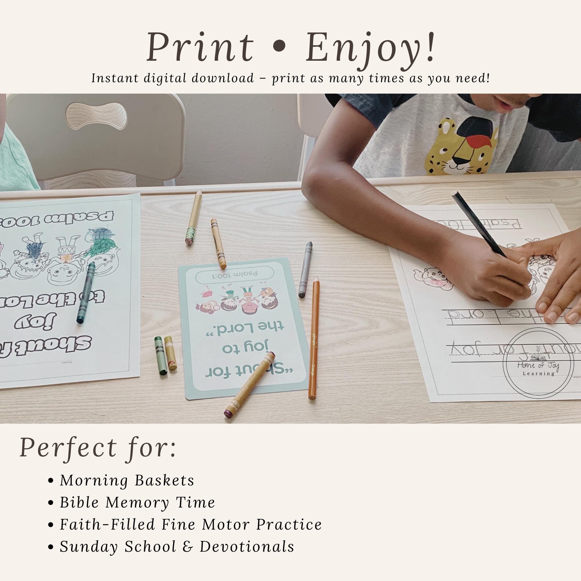 Bible Verse Tracing & Coloring Pages: Scripture Memory (digital ...