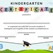 Kindergarten Graduation Certificate, Diploma Certificate, Digital ...