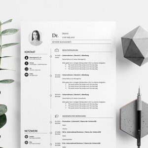 CV Template German Word Tabular CV Template German 2023 Consulting ...